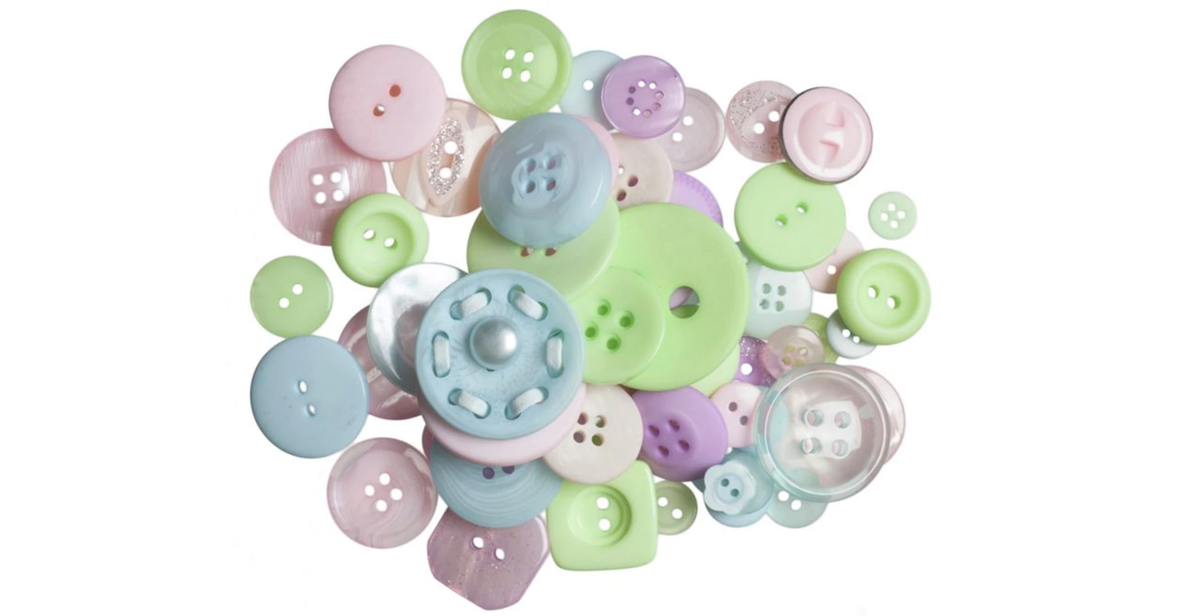 Trimits Bag of Craft Buttons - Pastels - Gombcsomagok - Gombolda Webáruház
